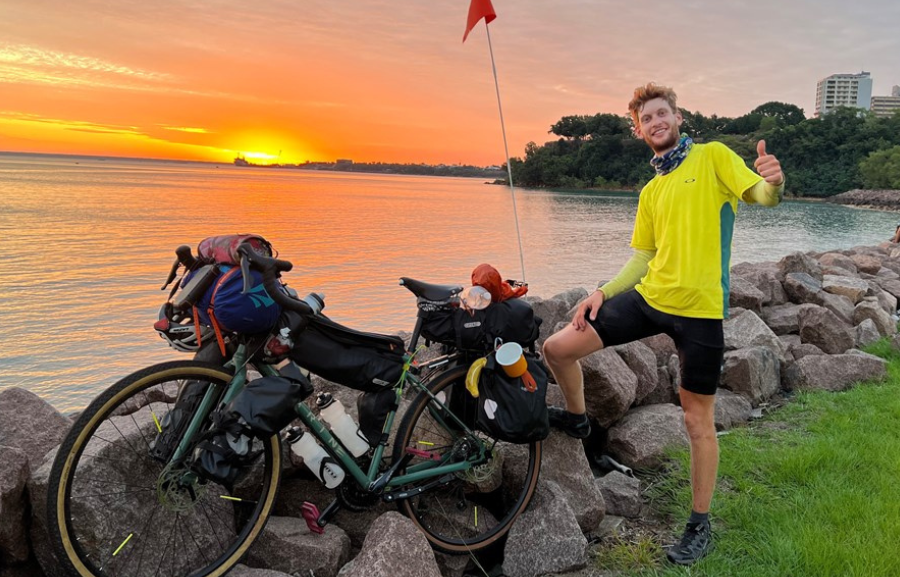 Lucas Bruening completes 13,500km journey for prostate cancer awareness ...